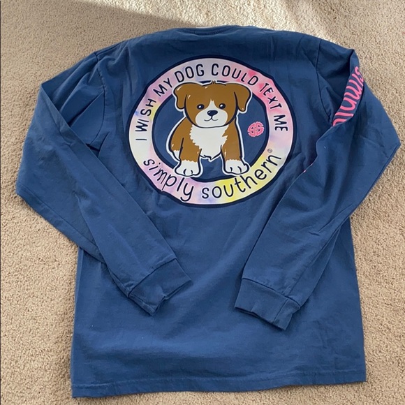 Simply Southern | Tops | Simply Southern Dog Tshirt | Poshmark